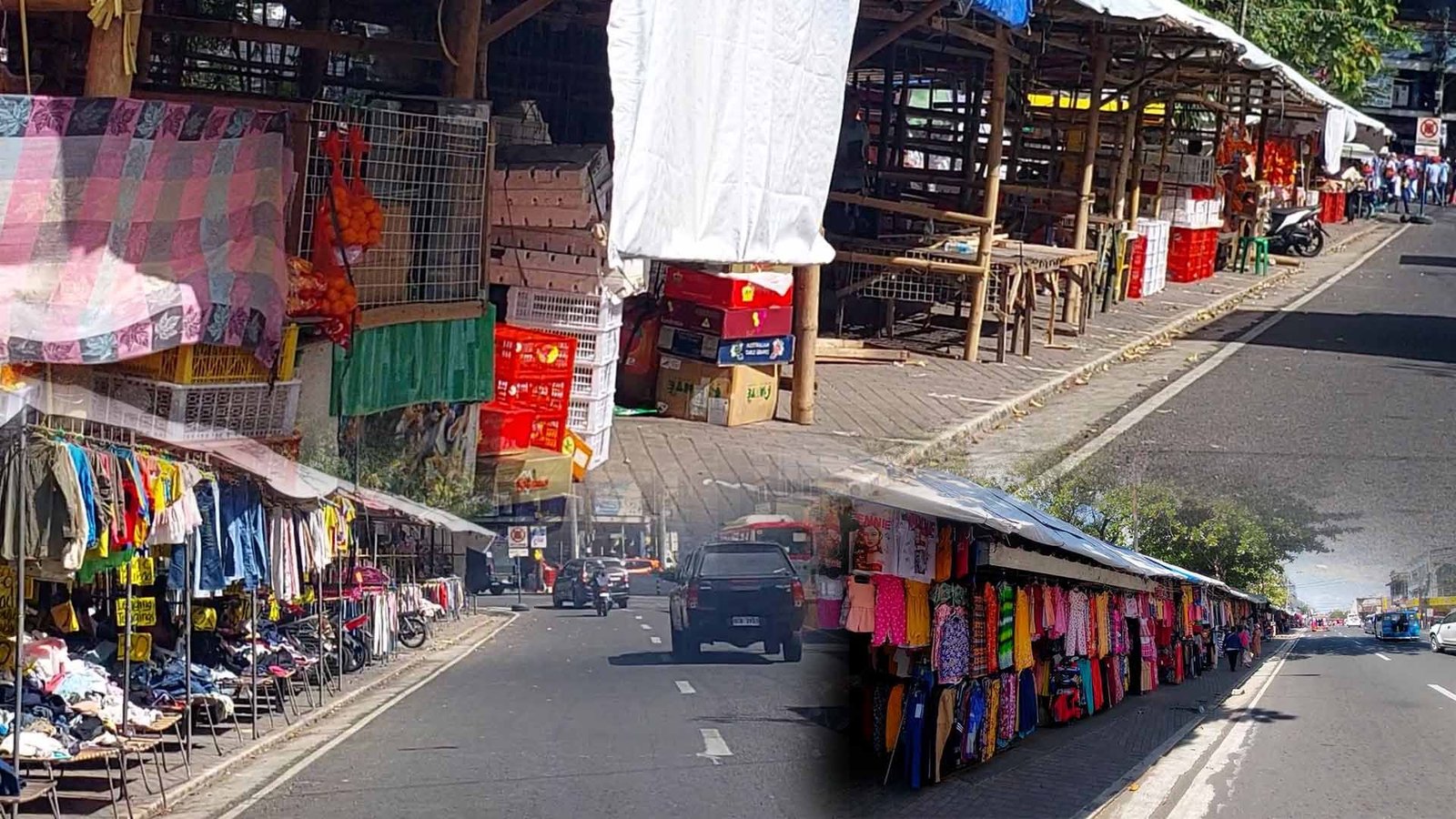 Mga pwesto sang naga baligya ukay-ukay sa plaza baligyaan naman sang ...